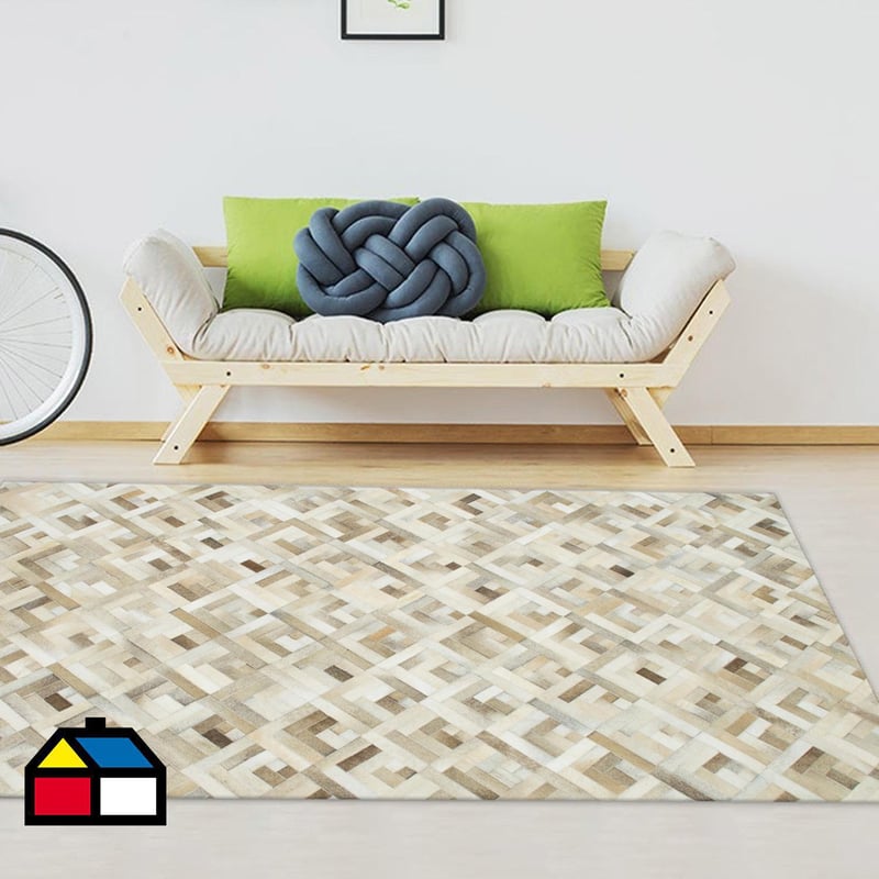 Alfombra Leather Patch design 60x120 cm | Sodimac - Falabella