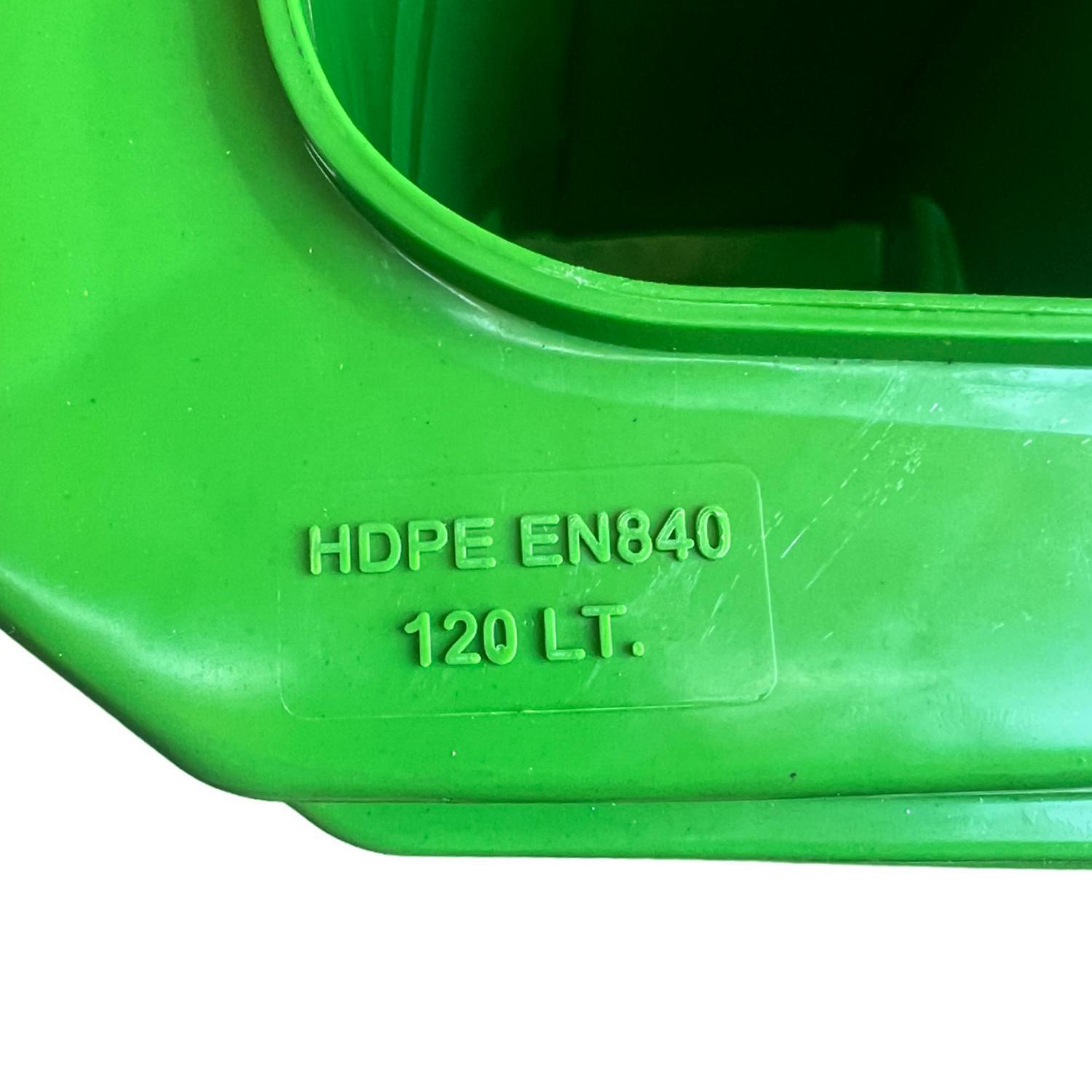 Contenedor Basura con Pedal 120 Litros HDPE EN840 Verde | Sodimac ...