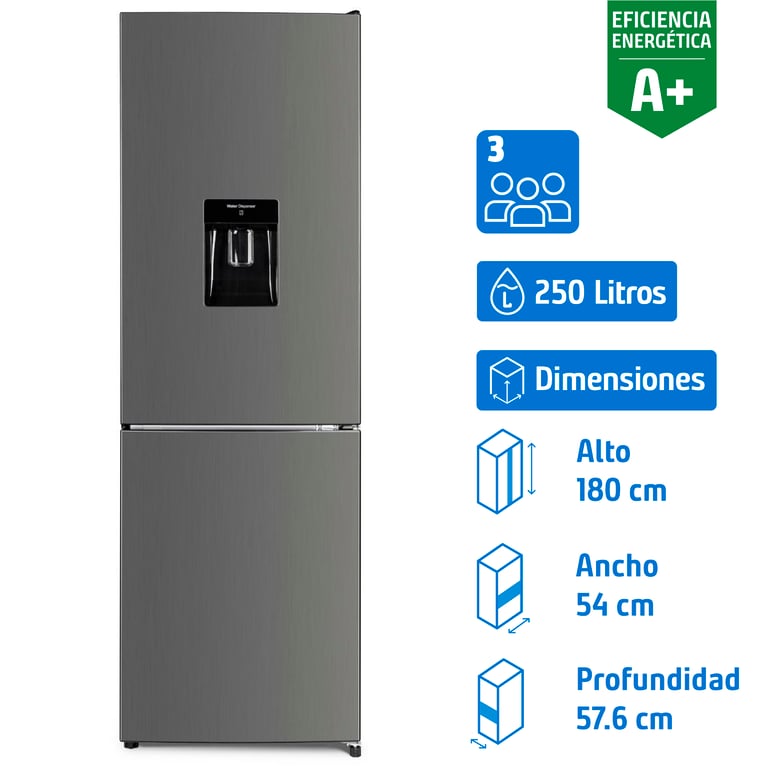 Refrigerador Bottom Freezer No Frost 250 Litros Inox LRB-281NFIW ...