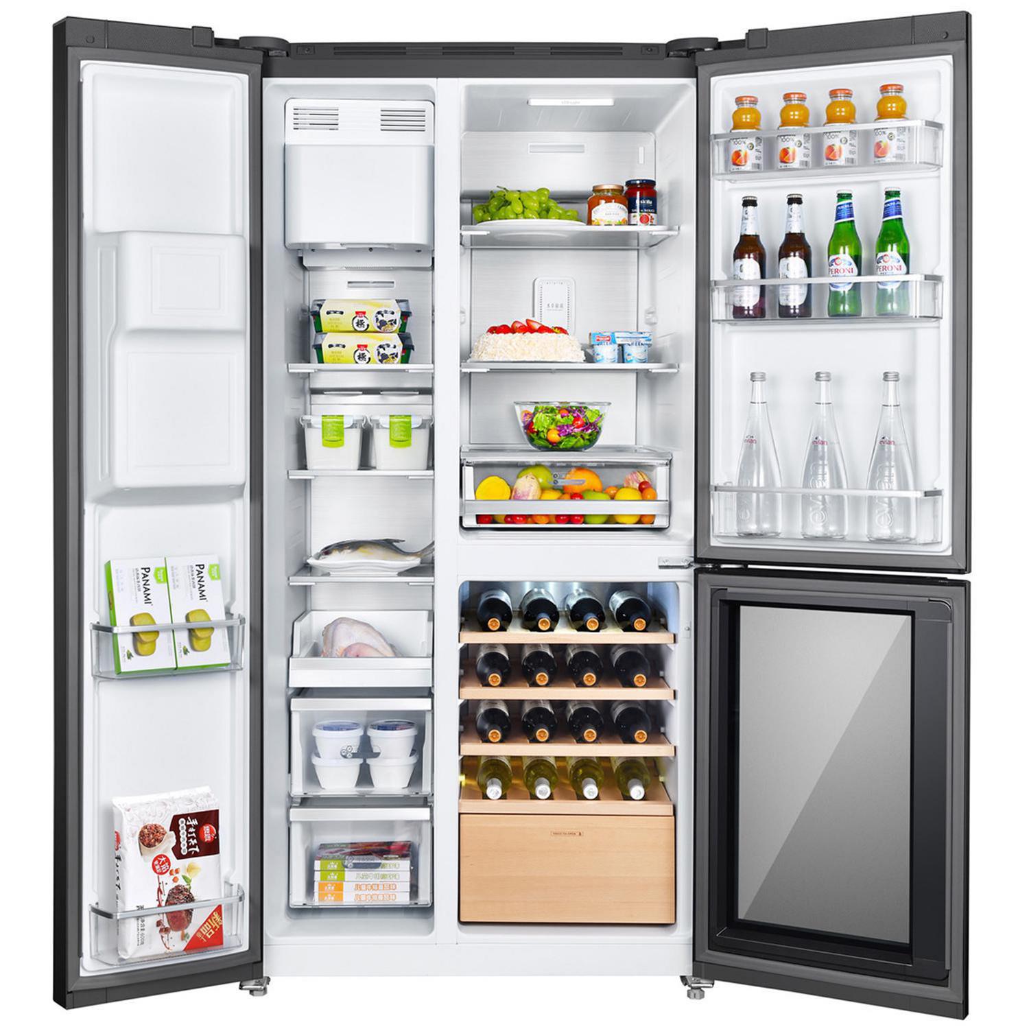 Refrigerador/Cava Side by Side No Frost 514 Litros Gris BC562G ...