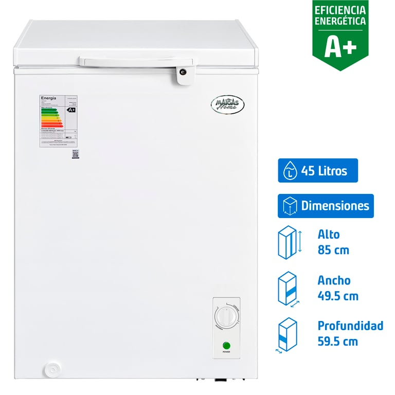 Congelador Dual Horizontal 100 Litros Blanco HS-131C | Sodimac - Falabella