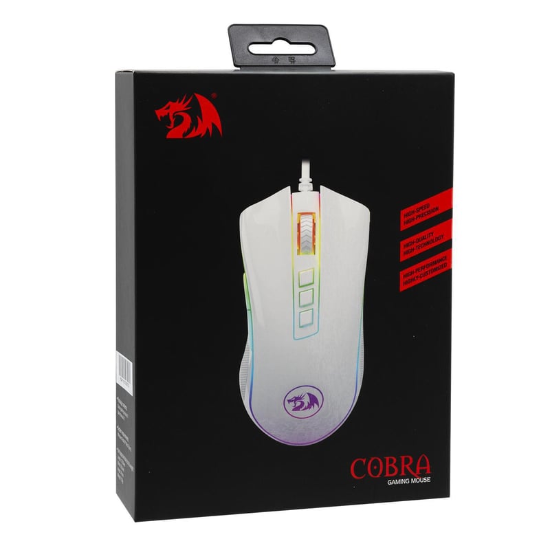 Mouse gamer RGB Cobra M711 blanco | Sodimac - Falabella