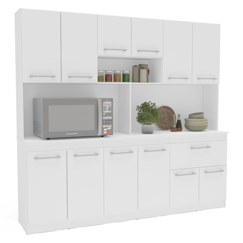 Kit mueble de cocina 180 cm buck blanco | Sodimac - Falabella