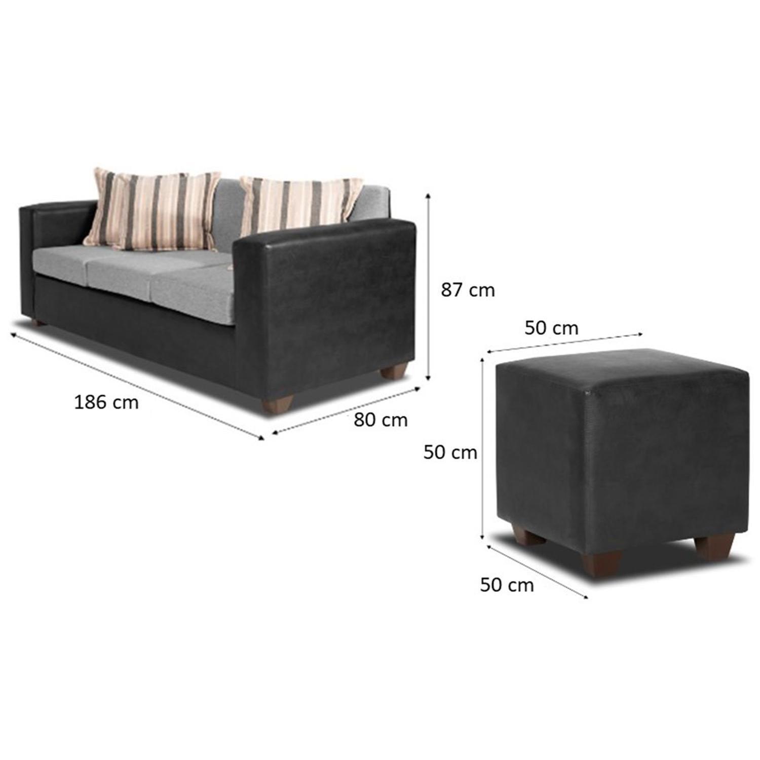 Living 3 cuerpos INVICTUS 186x87x80 cm Gris claro | Sodimac - Falabella