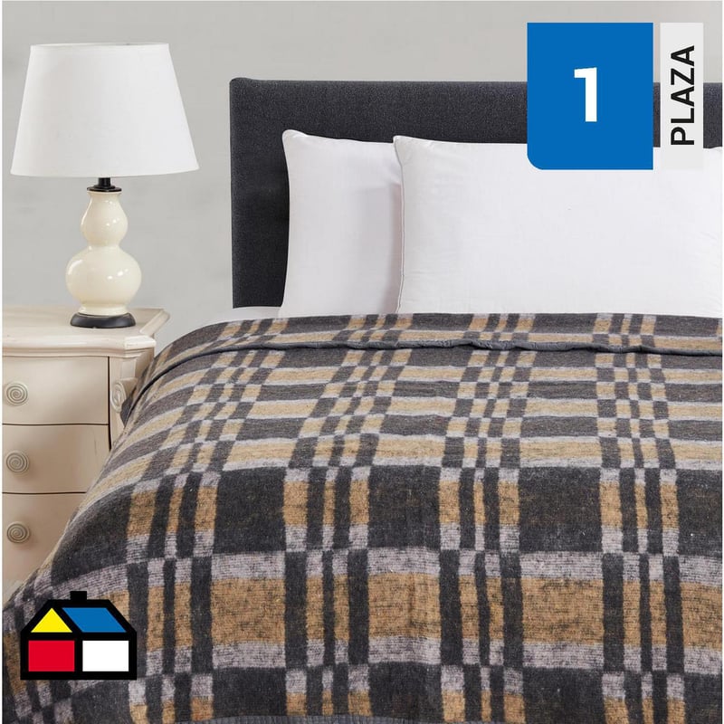 Frazada Térmica Gris 1 plaza | Sodimac - Falabella