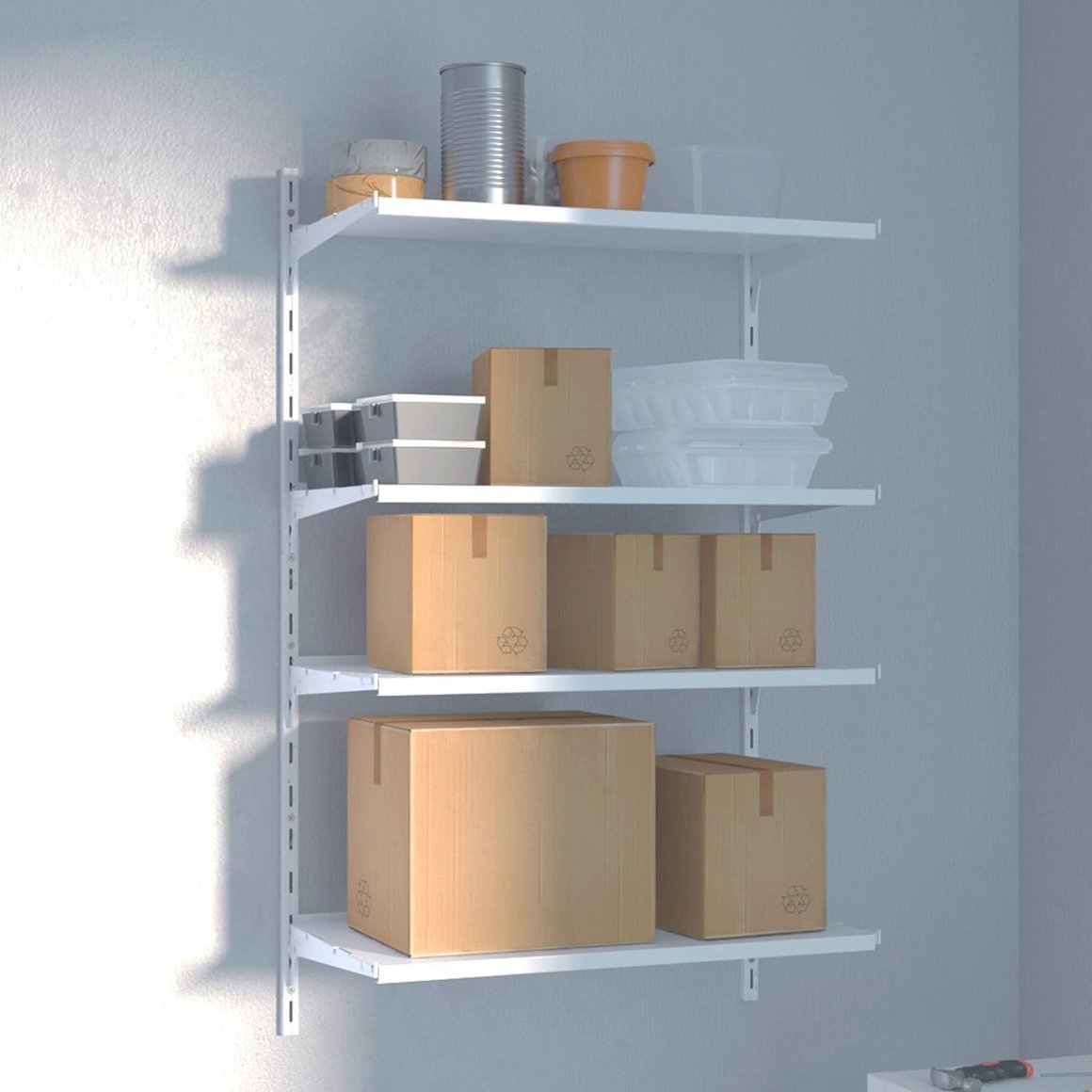 Repisa Crece Acero 4 Nivel(es) 62x101x31.8 cm Blanco | Sodimac - Falabella