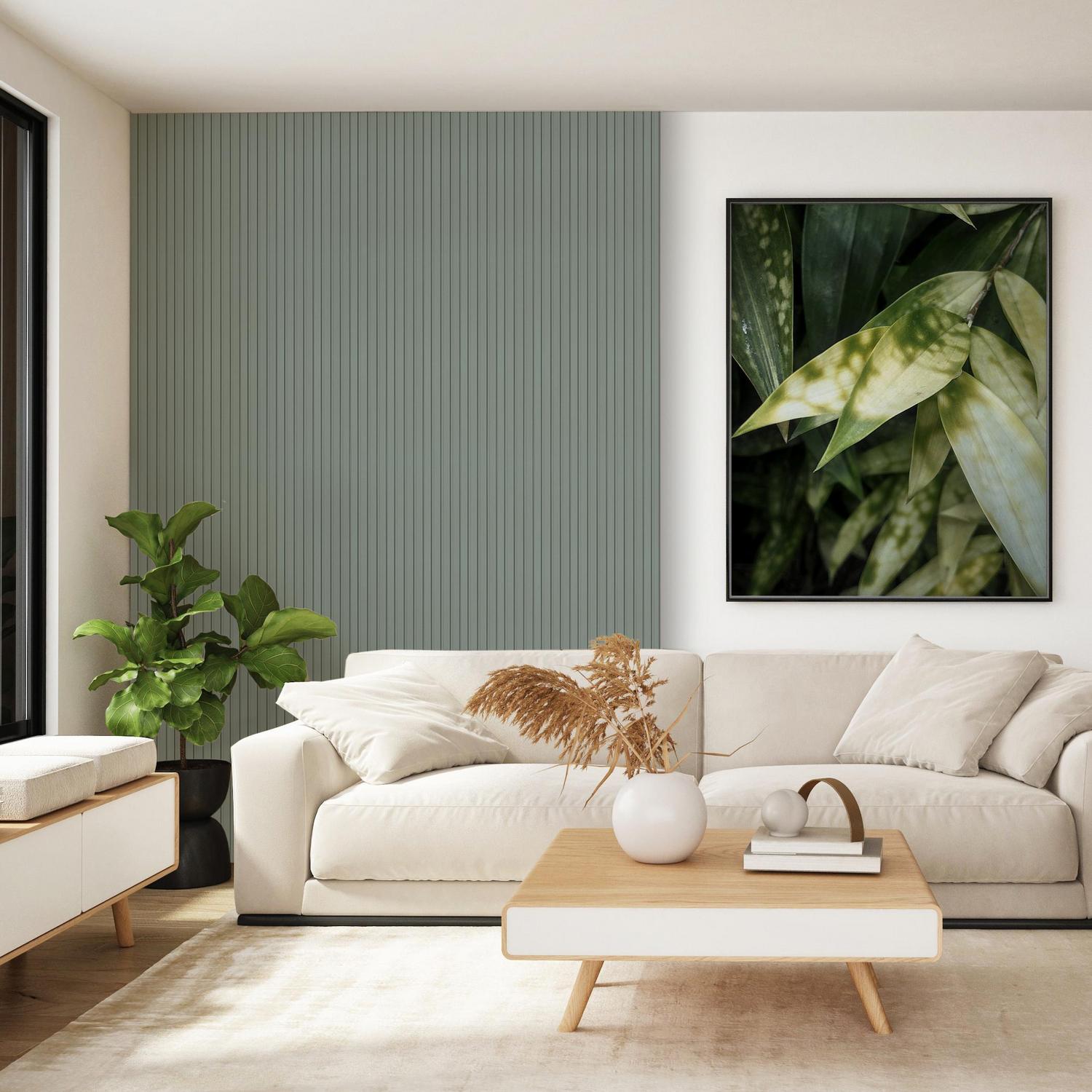 Wall Panel 3D 16x244 cm Verde Glaciar 1.560 m2 | Sodimac - Falabella