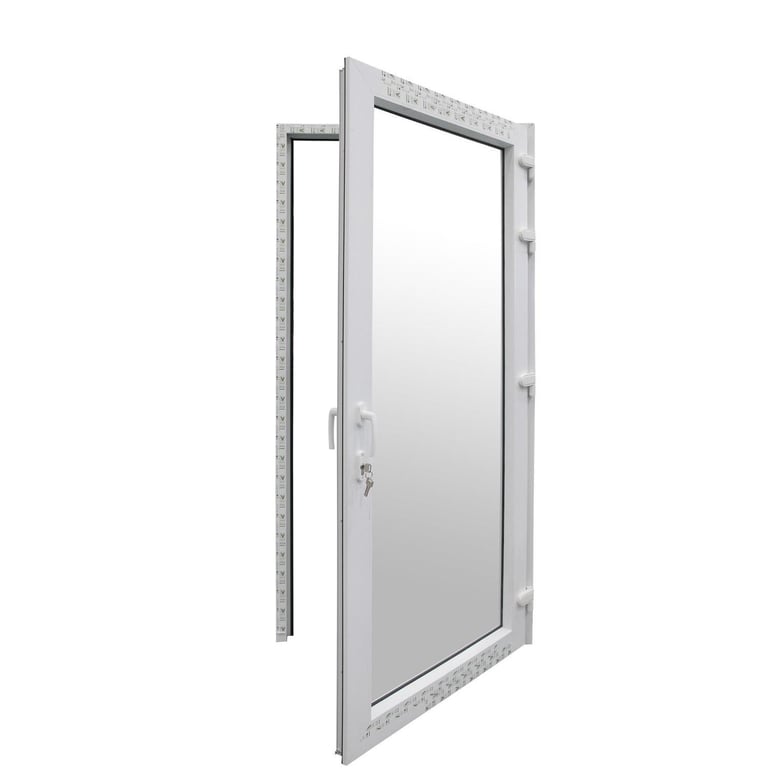 Puerta Vidriada PVC 75x200 cm ANDINA DER Blanco | Sodimac - Falabella
