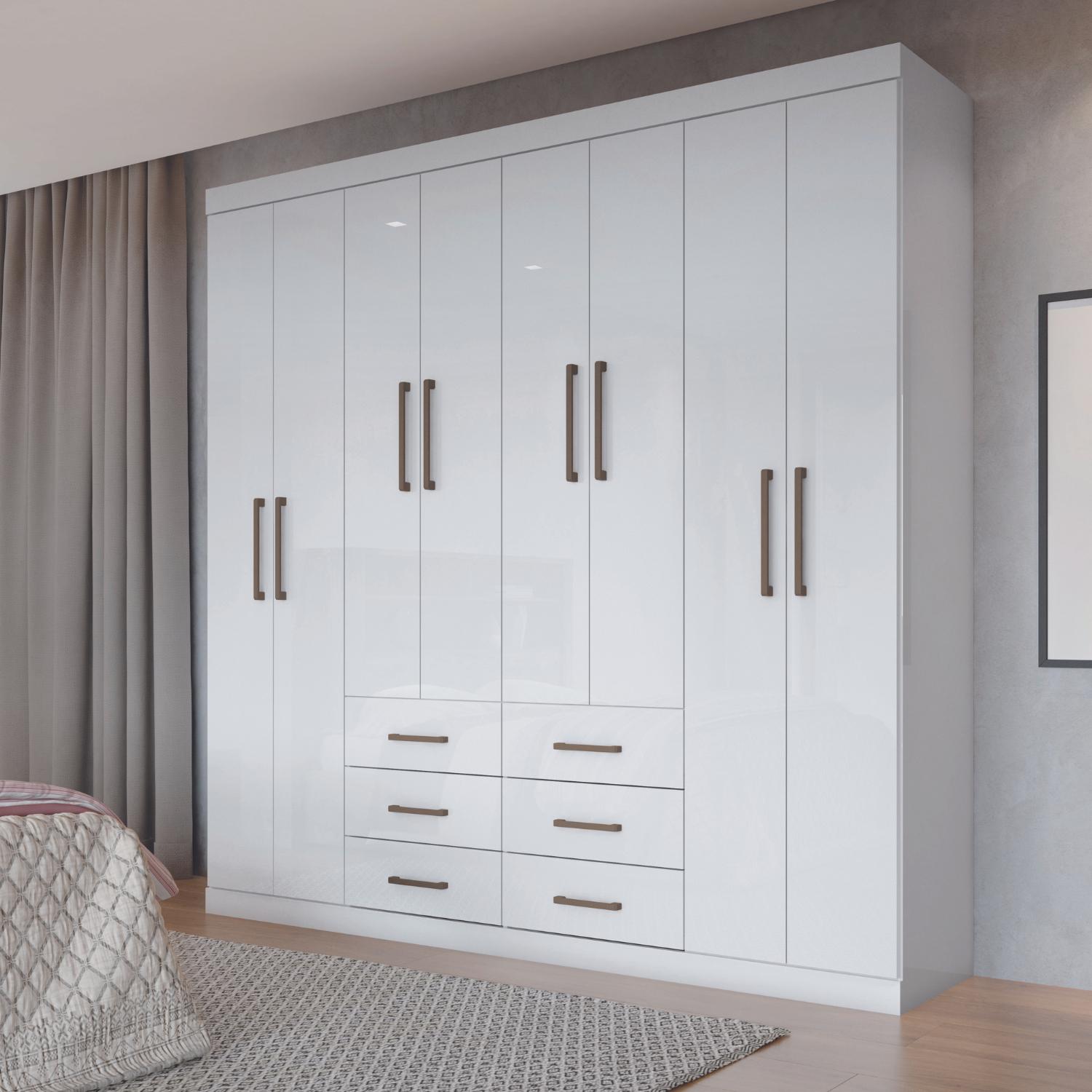 Clóset Liverpool 8 Puerta(s) 7 Repisa(s) 212x210x46.3 cm Blanco ...