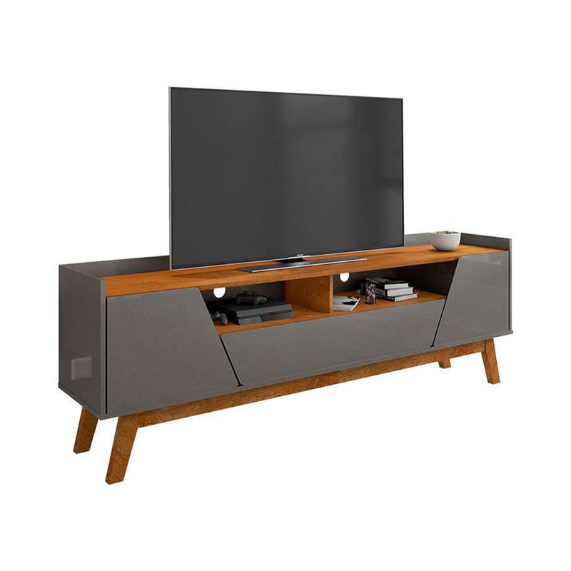 Rack TV 70 " Florencia Titanium 180x60x36 cm | Sodimac - Falabella