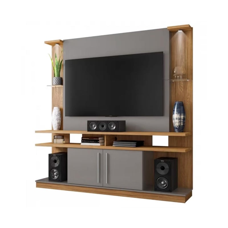 Rack TV 60 " York Canela 180x183x39 cm | Sodimac - Falabella