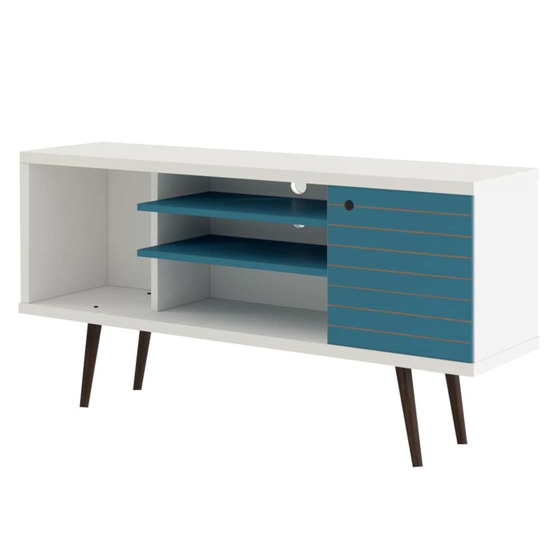 Rack TV 55 " Safira Blanco 135x68x36 cm | Sodimac - Falabella