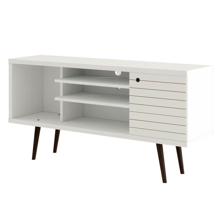 Rack TV 55 " Safira Blanco 135x68x36 cm | Sodimac - Falabella