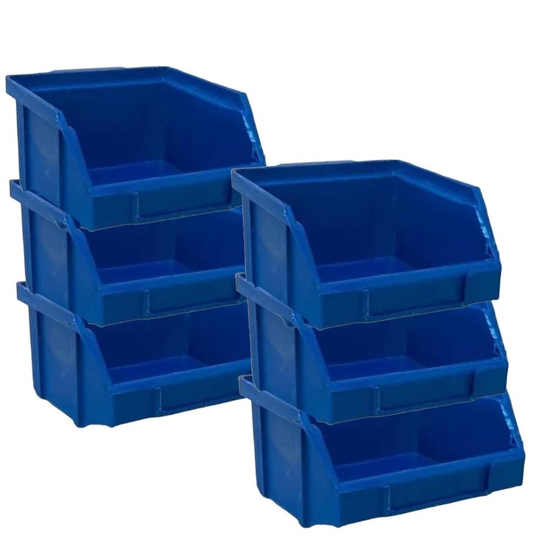 Caja organizador azul 6 unidades | Sodimac Chile