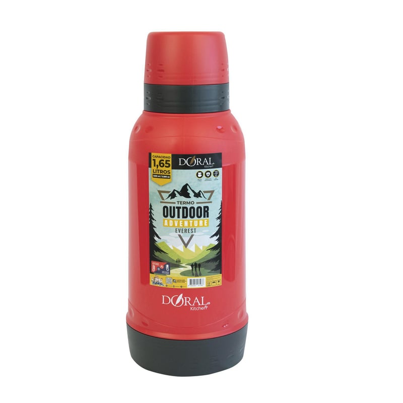Termo Outdoor 1.650 l Acero Inoxidable Negro | Sodimac - Falabella