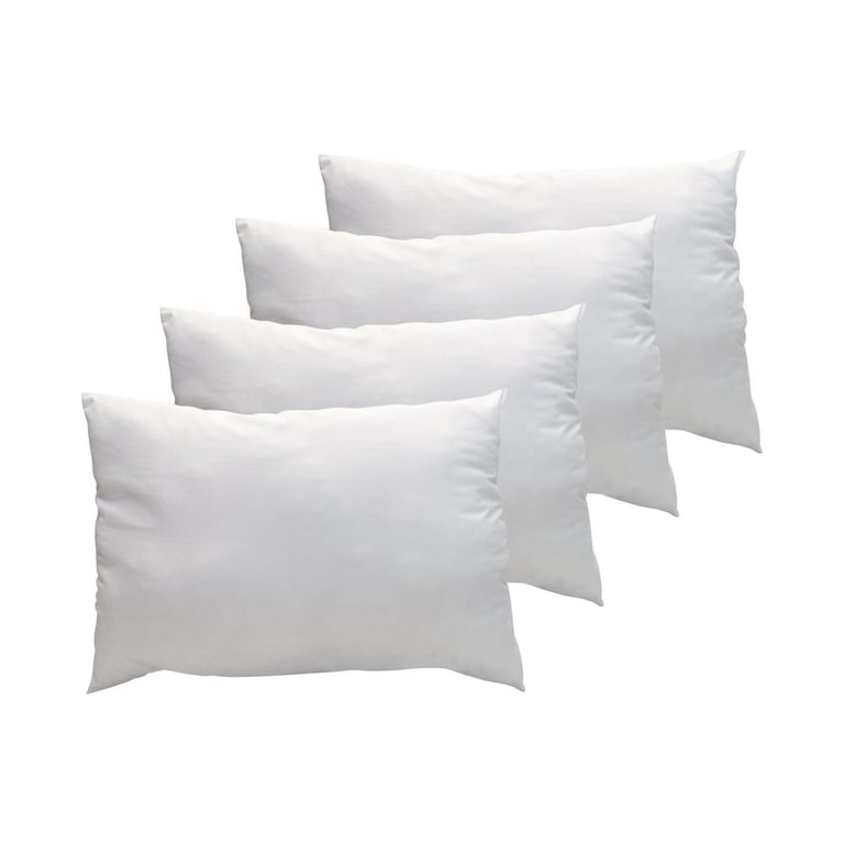 Pack de 4 Almohadas de Fibra sintética para Dormir 45x65 cm | Sodimac Chile