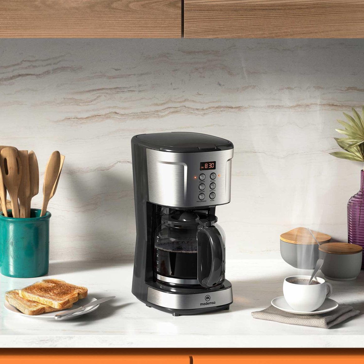 Cafetera Eléctrica Programable 1.5 l 900 W Negro | Sodimac - Falabella