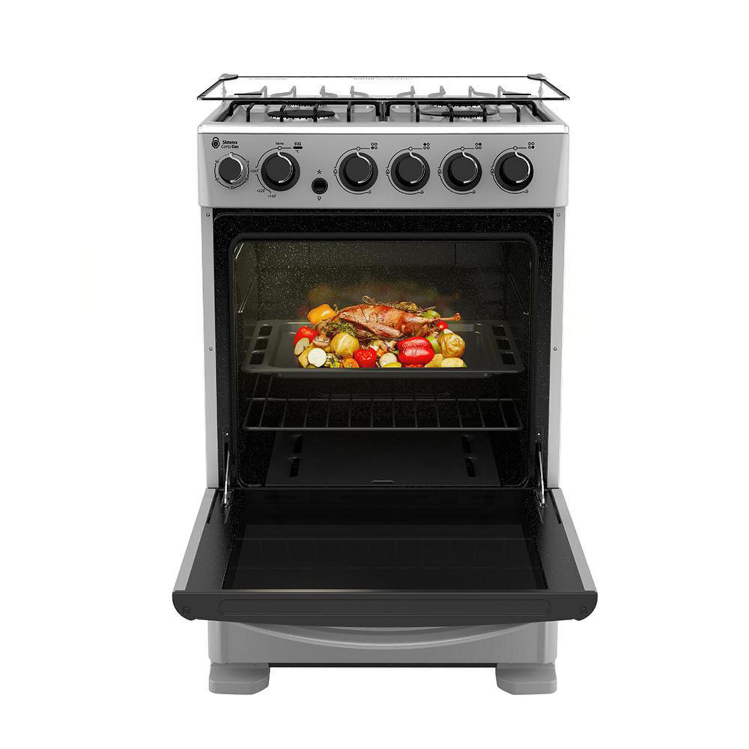 Cocina a Gas 4 Platos Silver CMC5530AG0 | Sodimac - Falabella