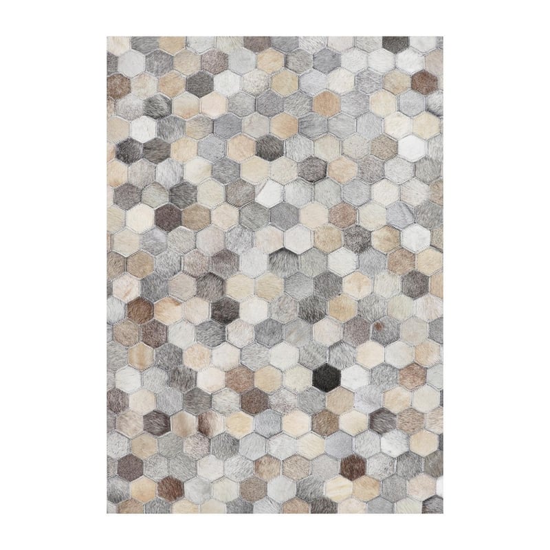 Alfombra Leather Patch Design 230x330 cm Gris | Sodimac - Falabella