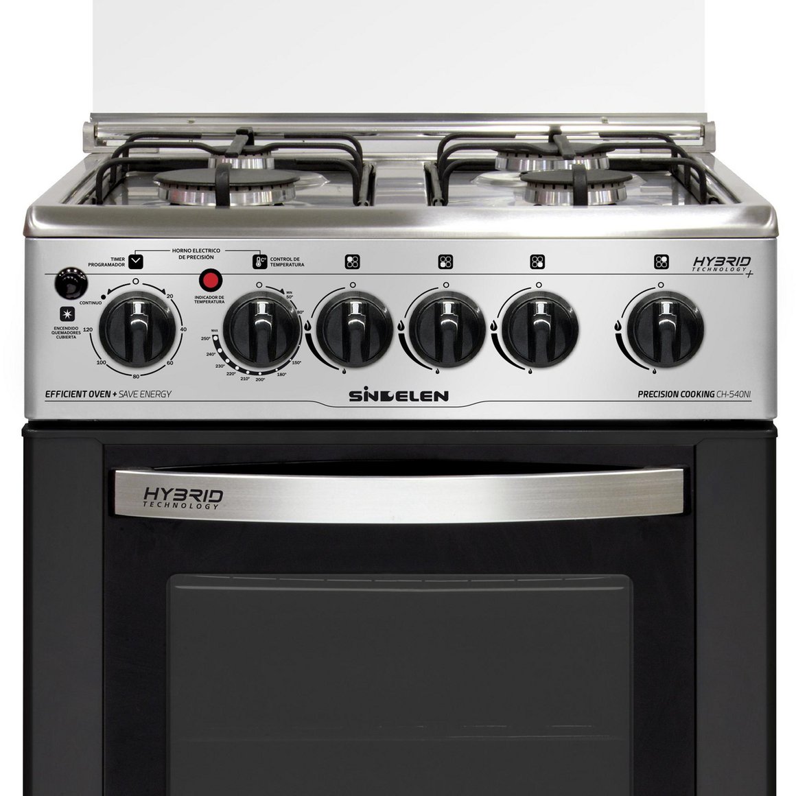 Cocina a Gas 4 Platos Inox CH-540NI | Sodimac - Falabella