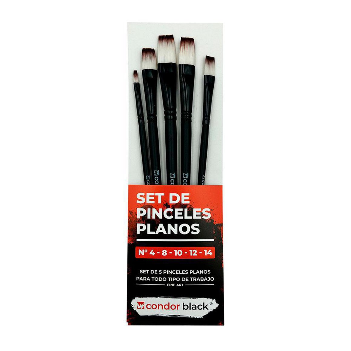Set Pinceles Planos Condor | Sodimac - Falabella