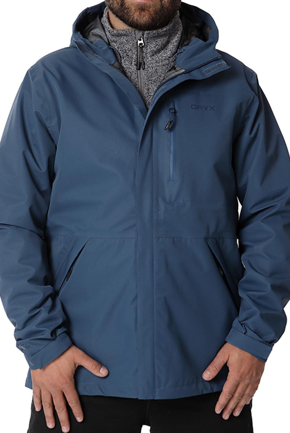 Impermeable Waterproof Hombre Jasper Azul L | Sodimac - Falabella