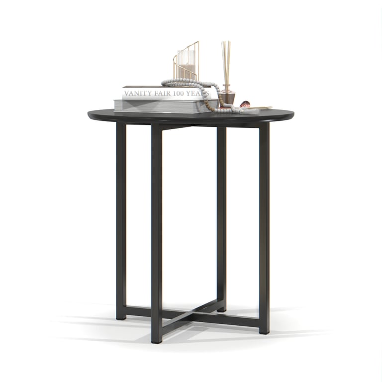 Mesa lateral Flow Negro 50x50x51.5 cm | Sodimac - Falabella