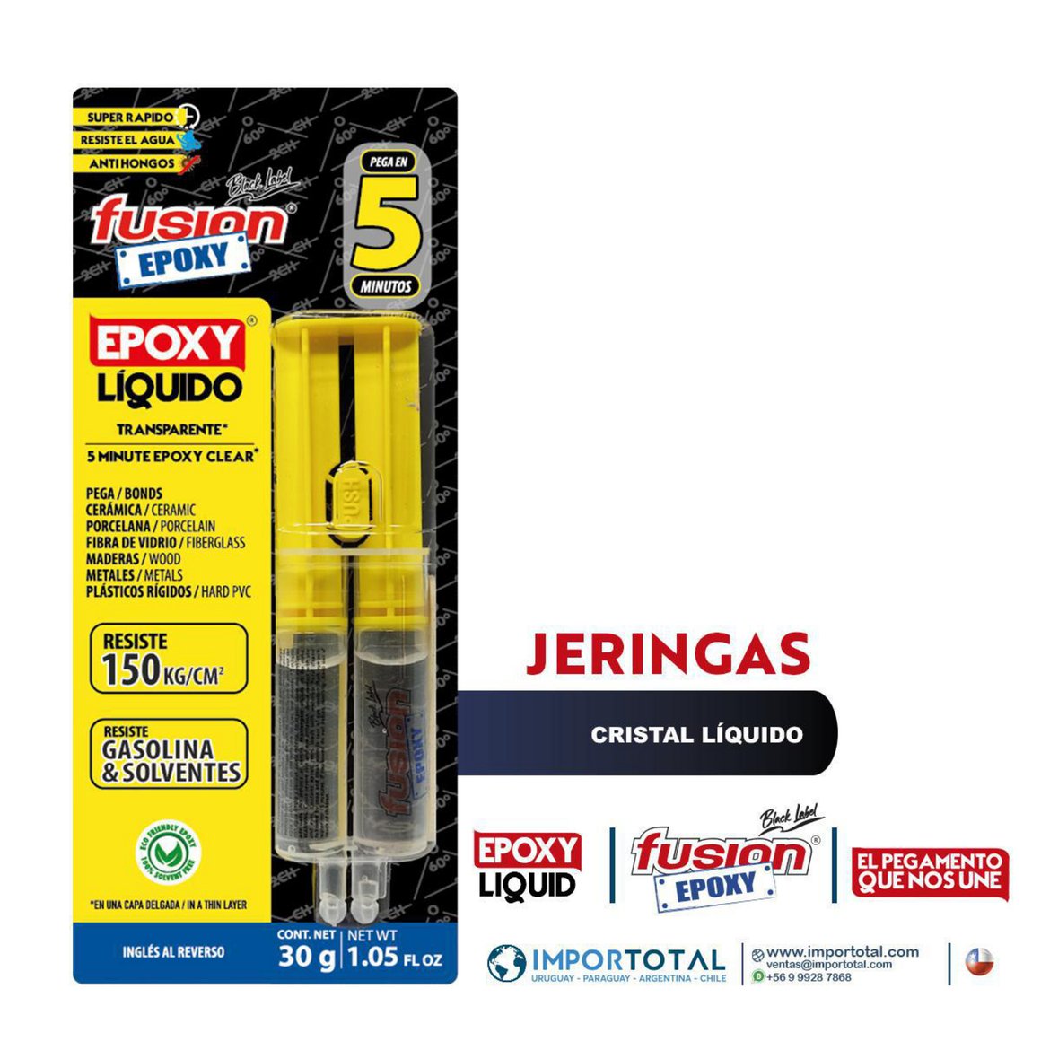 Adhesivo Fusion Epoxi Transparente | Sodimac - Falabella