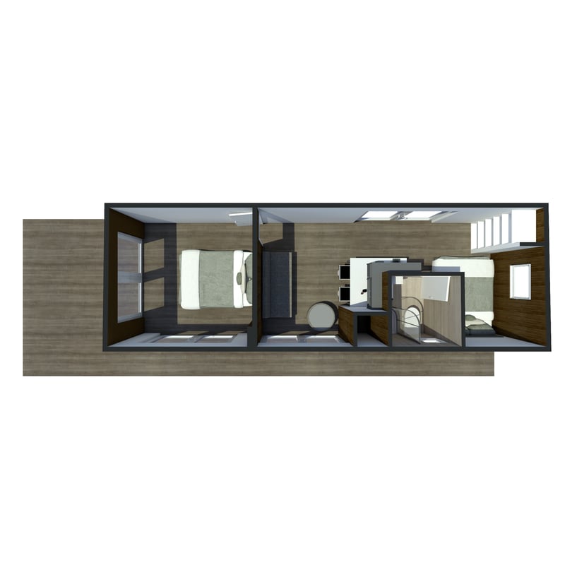 Casa Pequeña de 36 m2 1 Dormitorio 1 Baño | Sodimac - Falabella