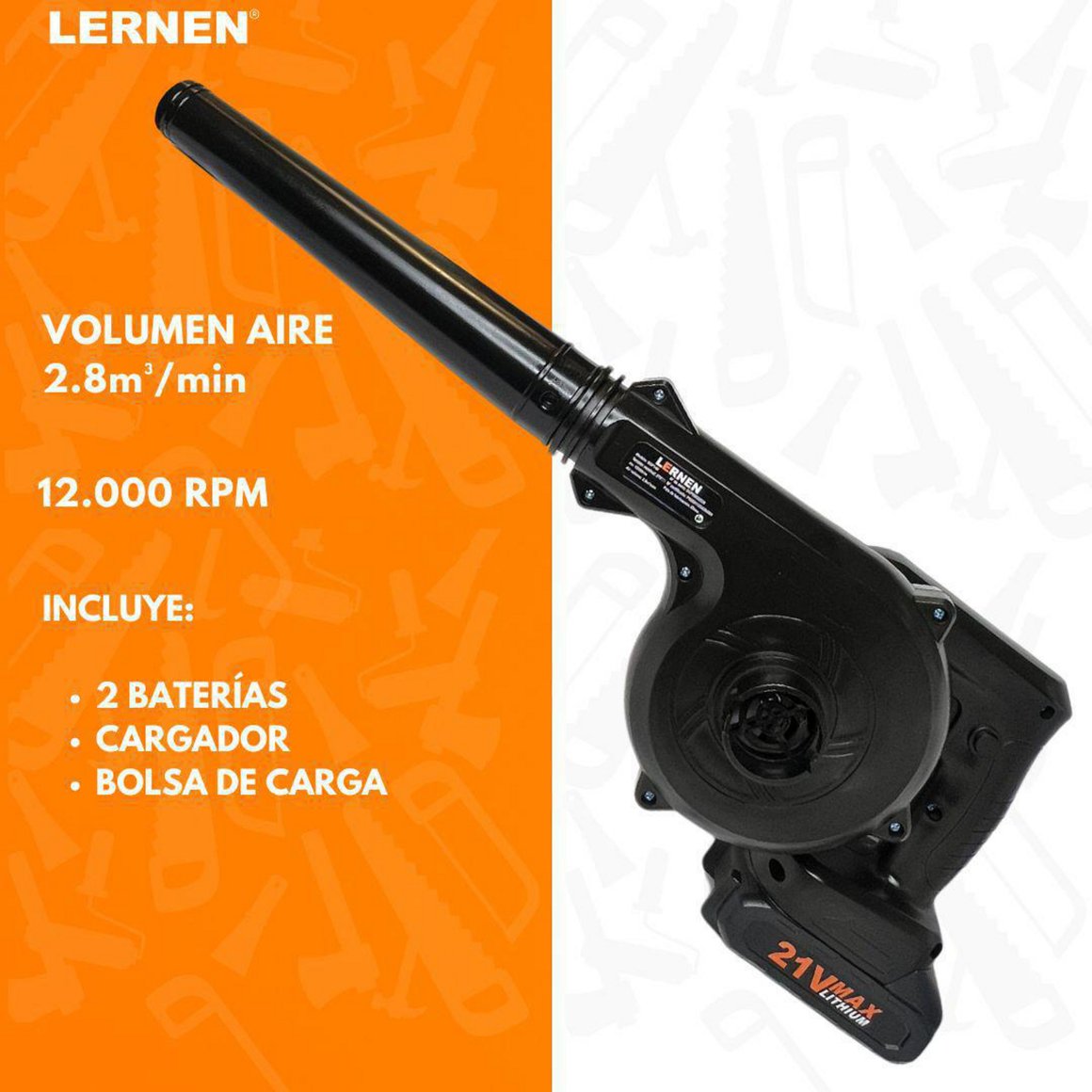 Sopladora Aspiradora Inalámbrica Con 2 Baterías | Sodimac - Falabella