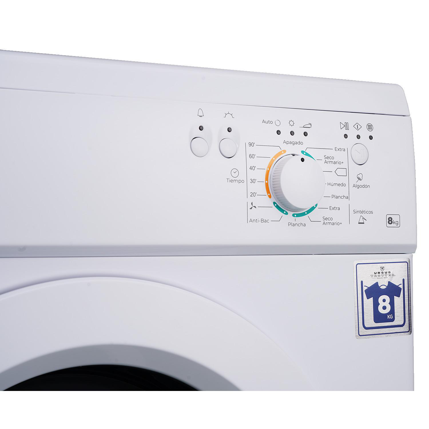 Secadora de Ropa 8 kg Carga Frontal con Evacuación Blanco UT VENT G8K-15P | Sodimac - Falabella
