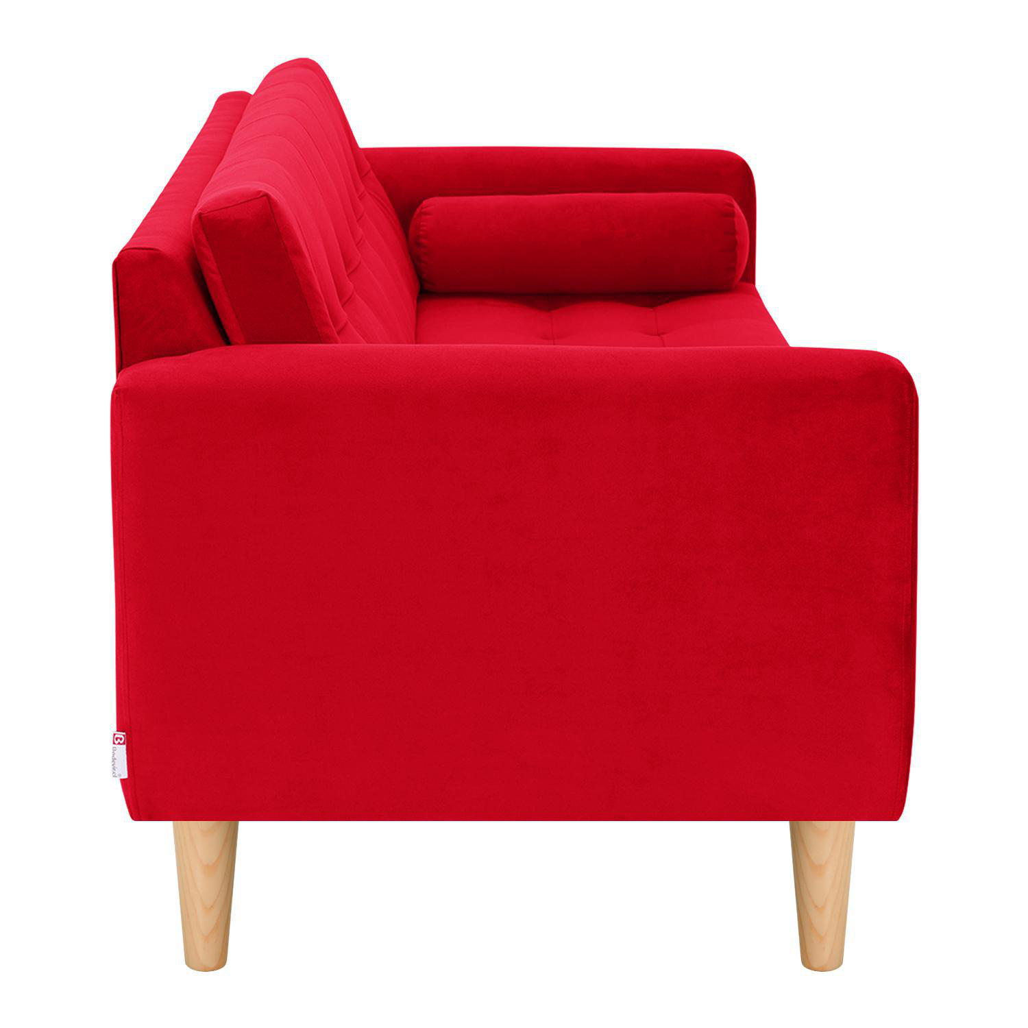 Sofá 3 cuerpos Retro 3C 170x76x78 cm Rojo | Sodimac - Falabella