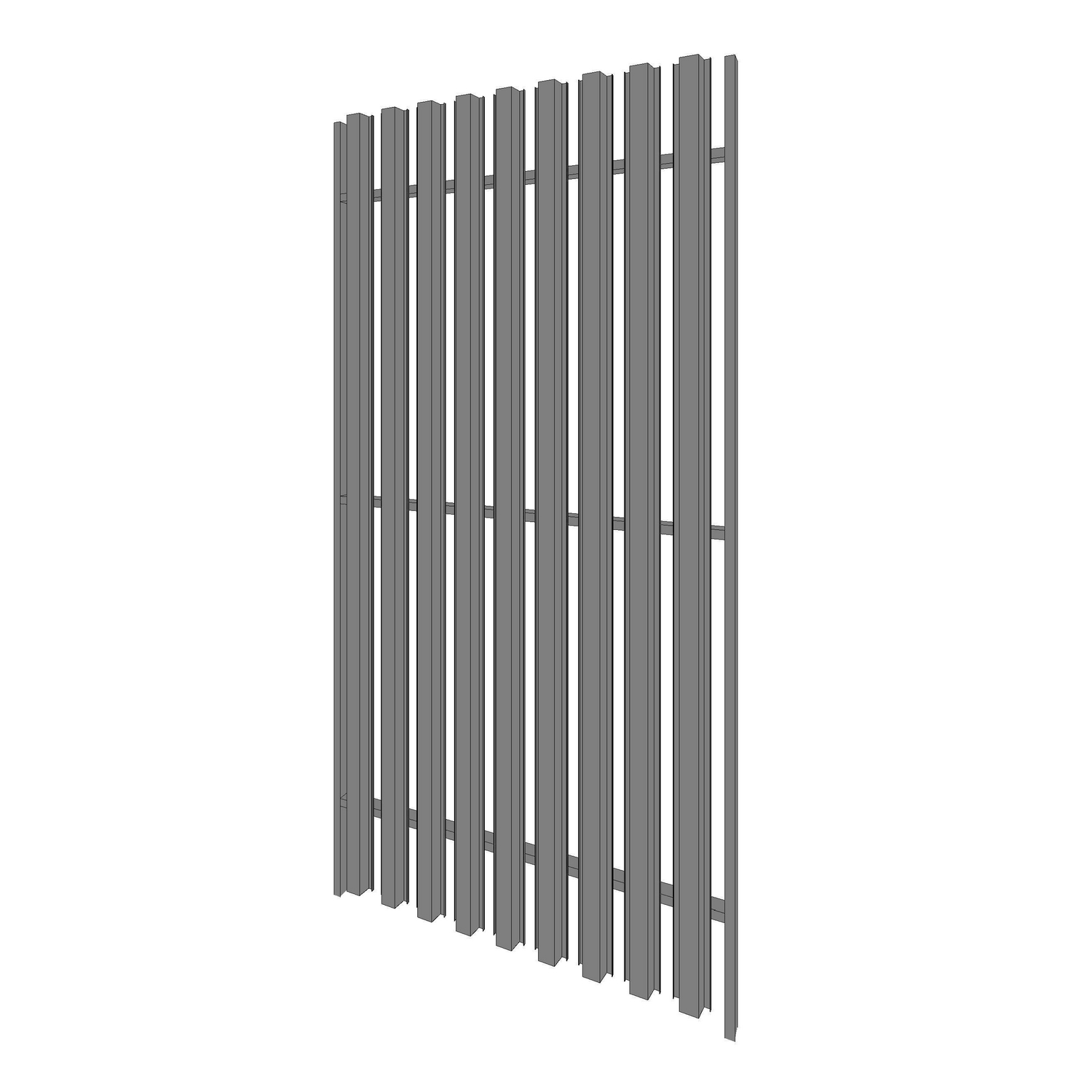Reja lista 2x1 mt negra | Sodimac - Falabella