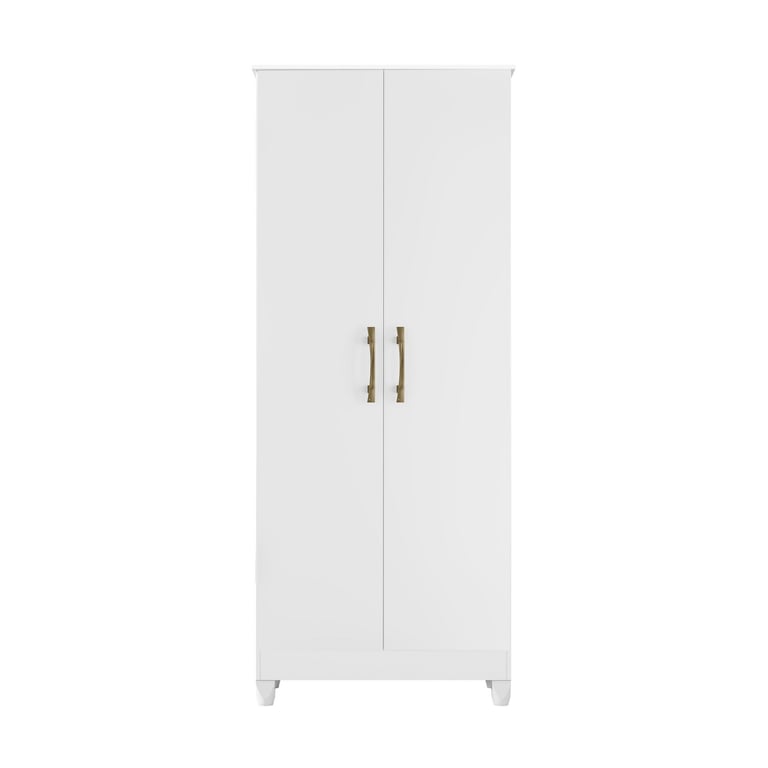 Clóset Jade 2 Puerta(s) 4 Repisa(s) 70xx41 cm Blanco | Sodimac - Falabella
