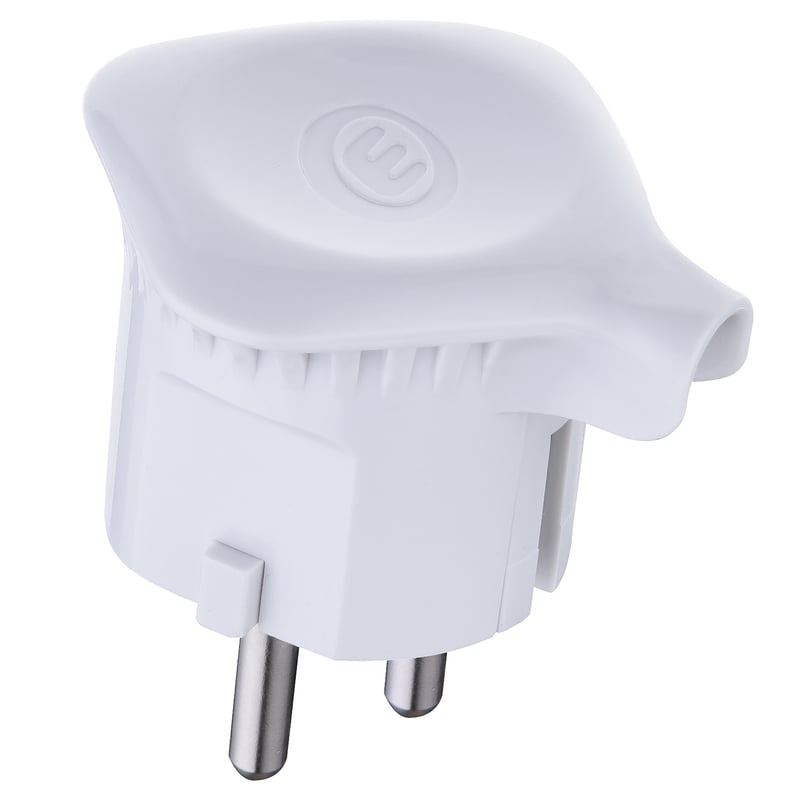 Enchufe macho volante schuko 16A 2P+T Blanco Halux | Sodimac - Falabella