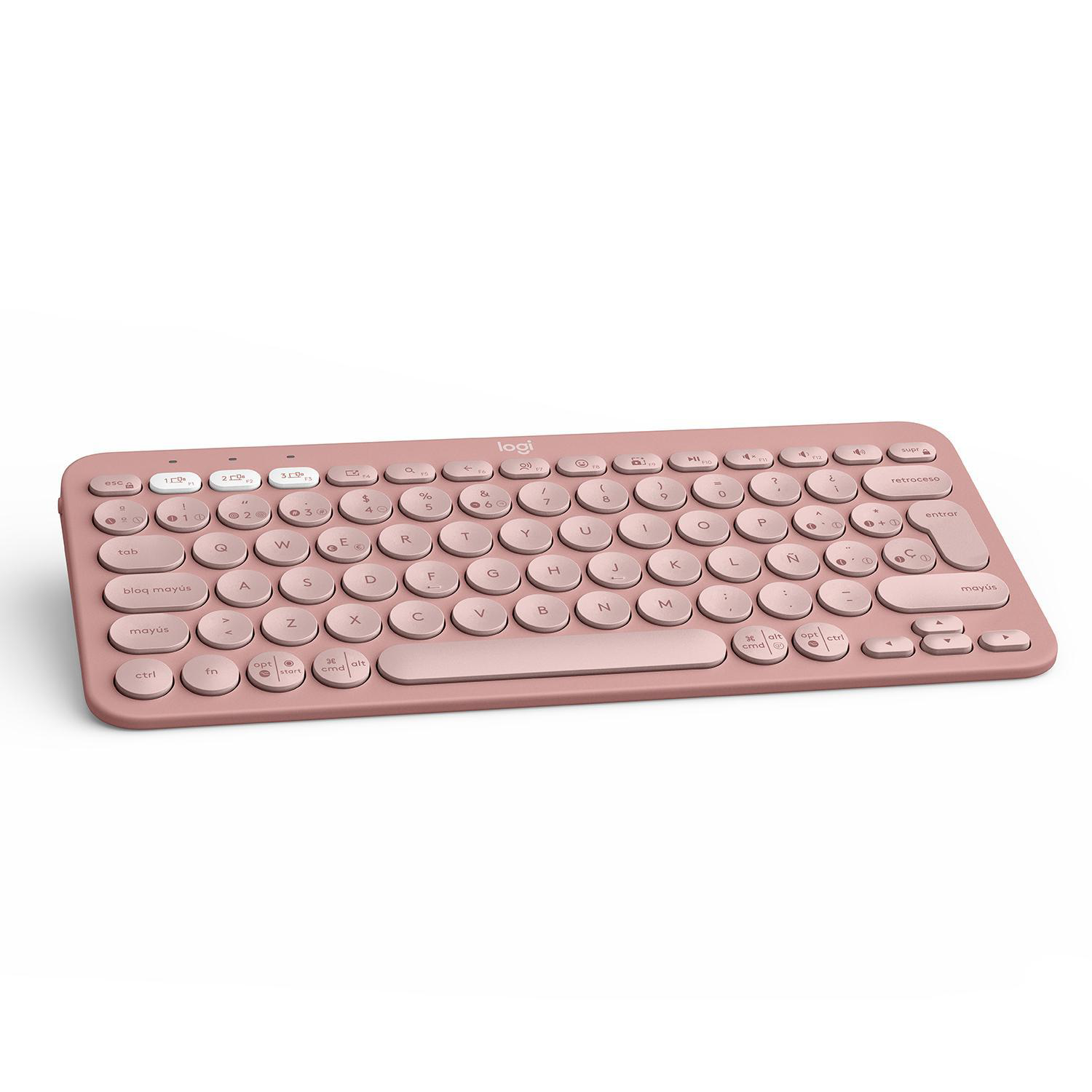 Teclado bluetoth Pebble Keys 2 K380 rosado | Sodimac - Falabella