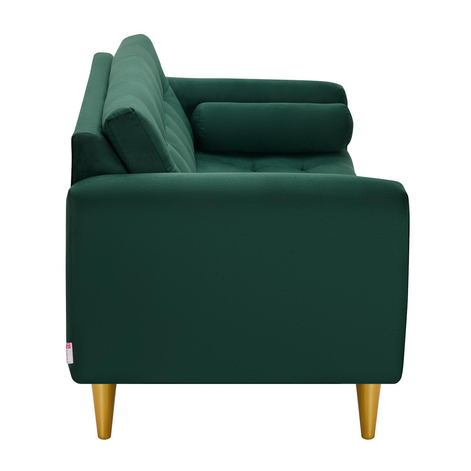 Sofá 2 cuerpos Retro 2C 140x76x78 cm Verde Botella | Sodimac - Falabella