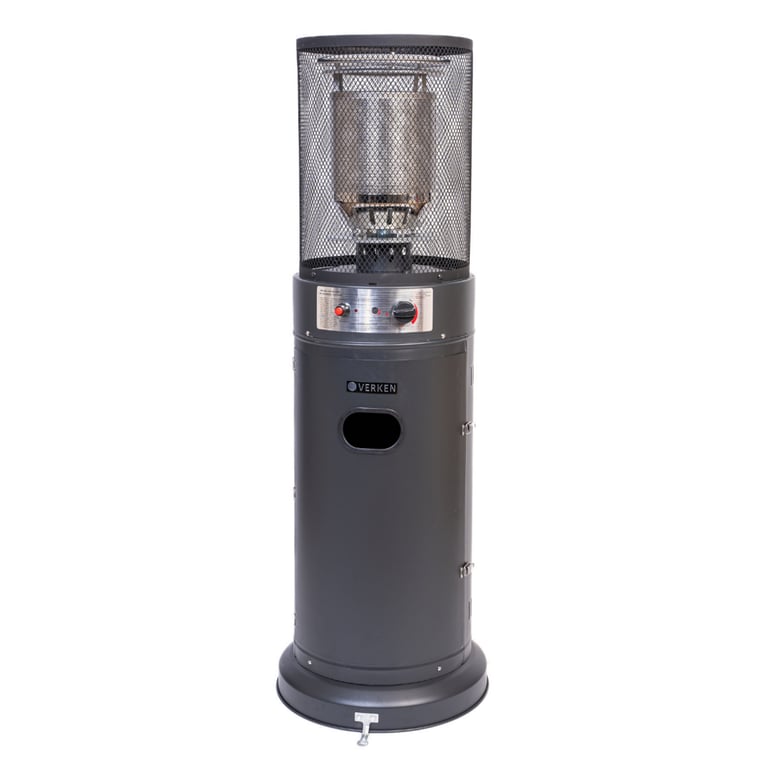 Estufa Exterior Patio Heater Lit a Gas Acero Negra Mate | Sodimac ...