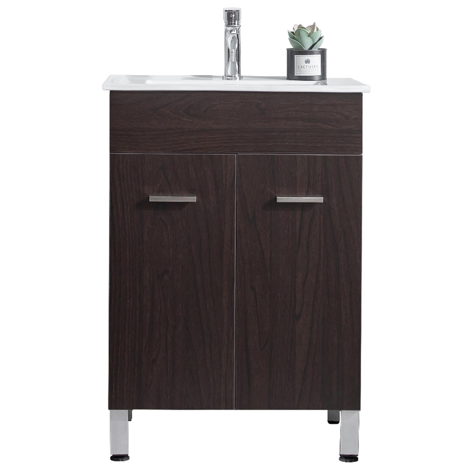 Mueble Baño Falun Coigue Chocolate 46x87x61 cm | Sodimac - Falabella