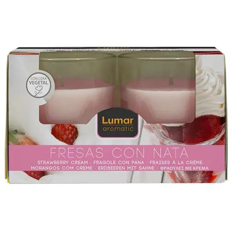 Velas Pack 2 uds 7 cm Aroma Fresas | Sodimac - Falabella