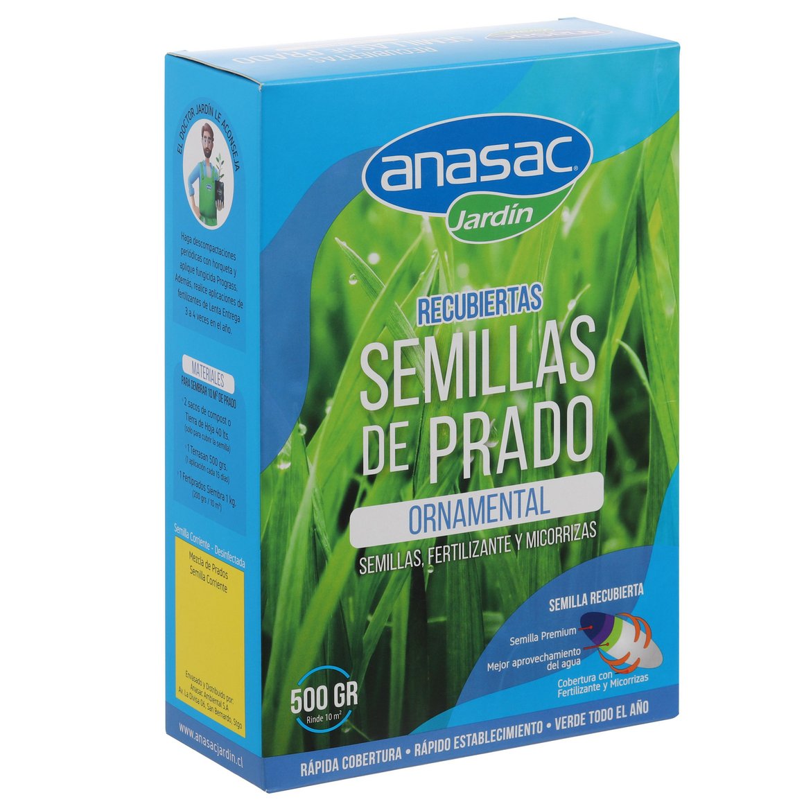 Semilla de Pasto Mezcla Ornamental Peletizada 500 gr | Sodimac - Falabella