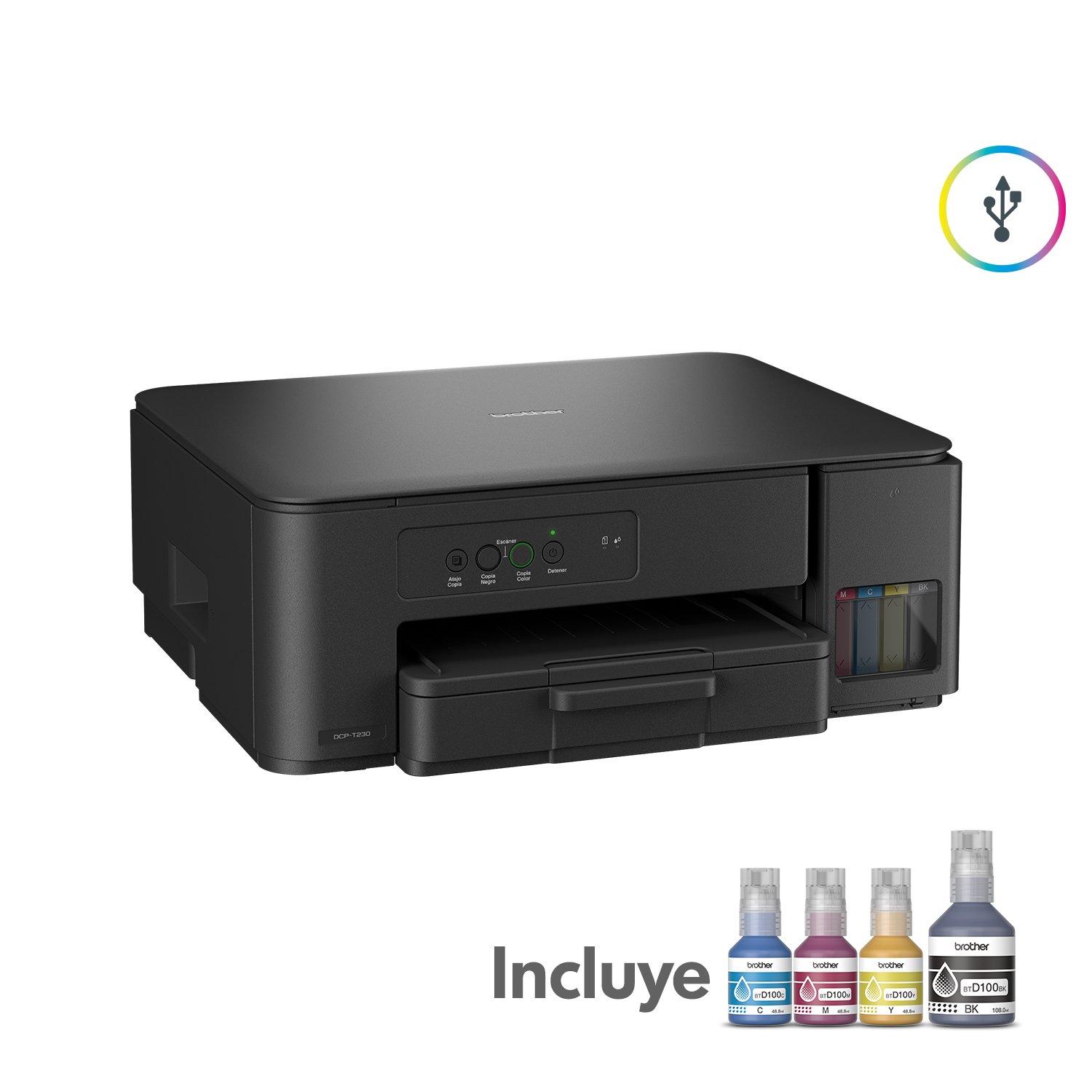 Impresora Multifuncional Inyección a color DCPT230 Negro | Sodimac ...