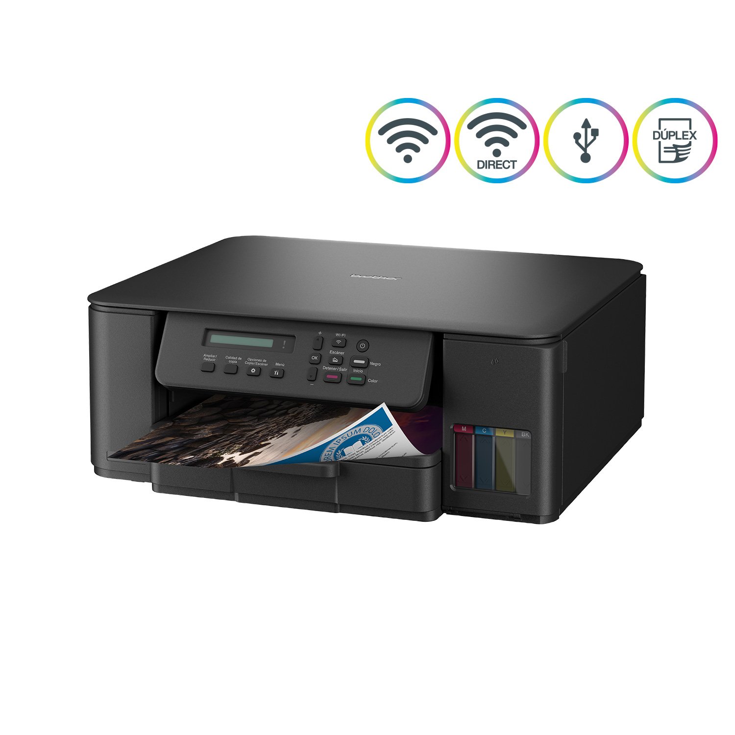 Impresora Multifuncional Inyección a color DPT530DW Negro | Sodimac ...