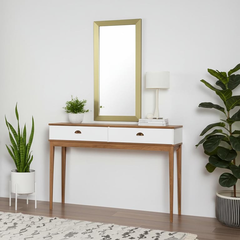 Espejo Decorativo Forma Rectangular 55x120 cm Dorado Pared | Sodimac ...