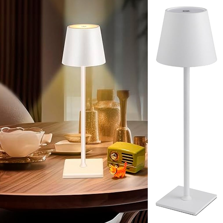 Lámpara Led Mesa Inalámbrica Táctil Blanco 3.5 W 11x37.5 cm | Sodimac ...