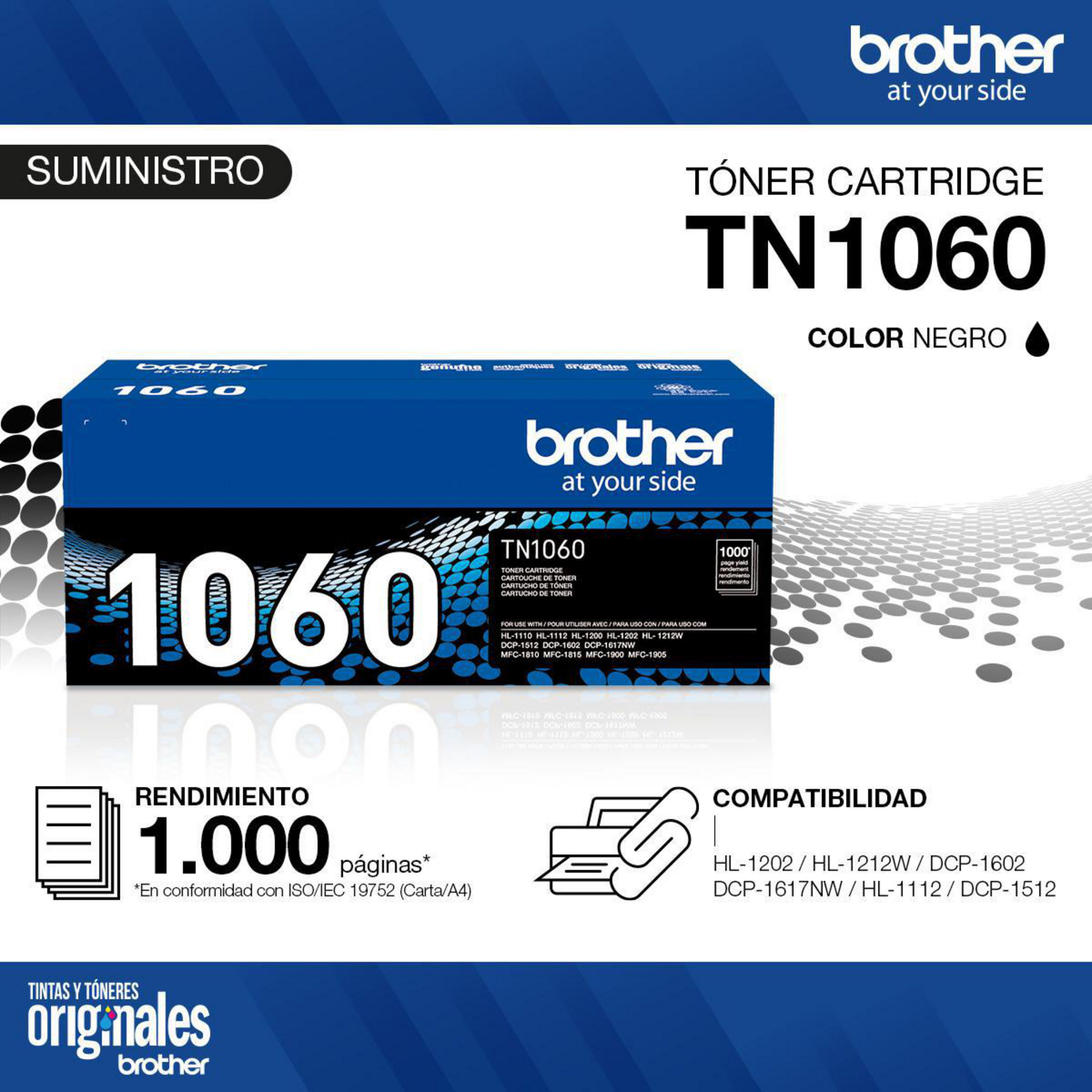 Tóner TN1060 Negro | Sodimac - Falabella