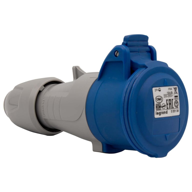 Enchufe industrial hembra volante 16 A 2p+t 220V | Sodimac - Falabella