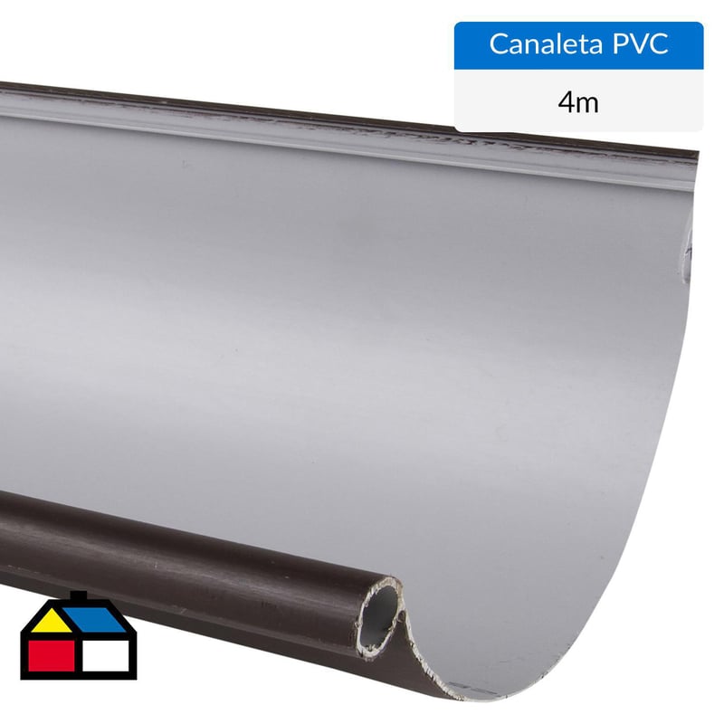 GENERICO Canaleta PVC marrón 4 m | falabella.com