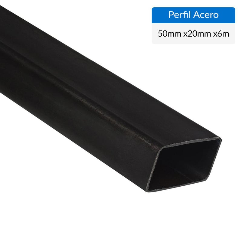 Perfil Rectangular Acero 50x20x2 mm 6 m | Sodimac - Falabella