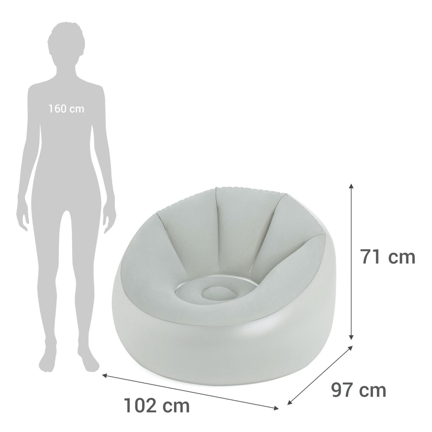 Sillón inflable luz led 102x97x71 cm | Sodimac - Falabella
